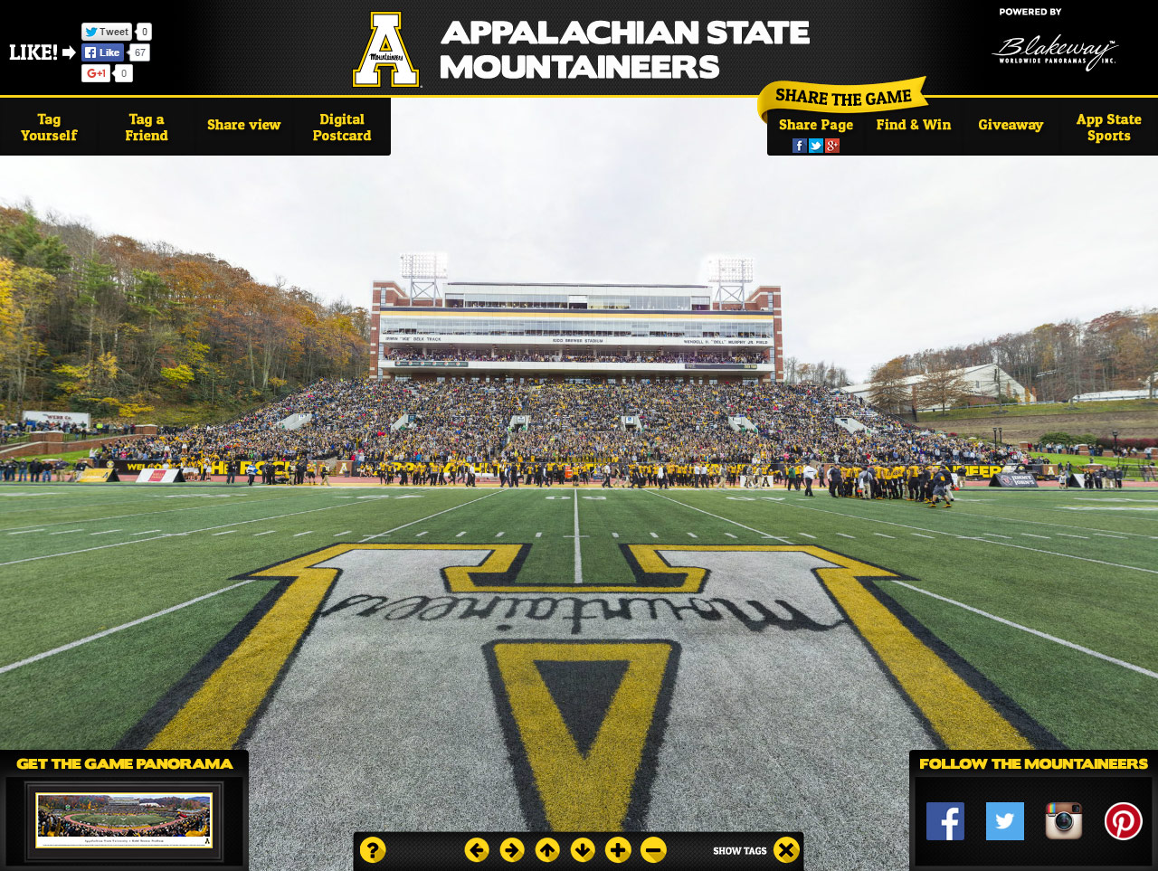 App State Mountaineers - Blakeway Gigapixel